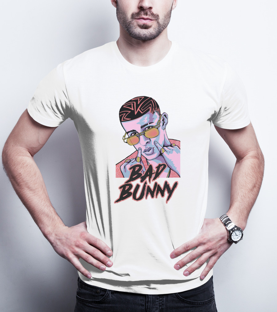 Bad Bunny Hip Hop Retro Sunglasses T-Shirt