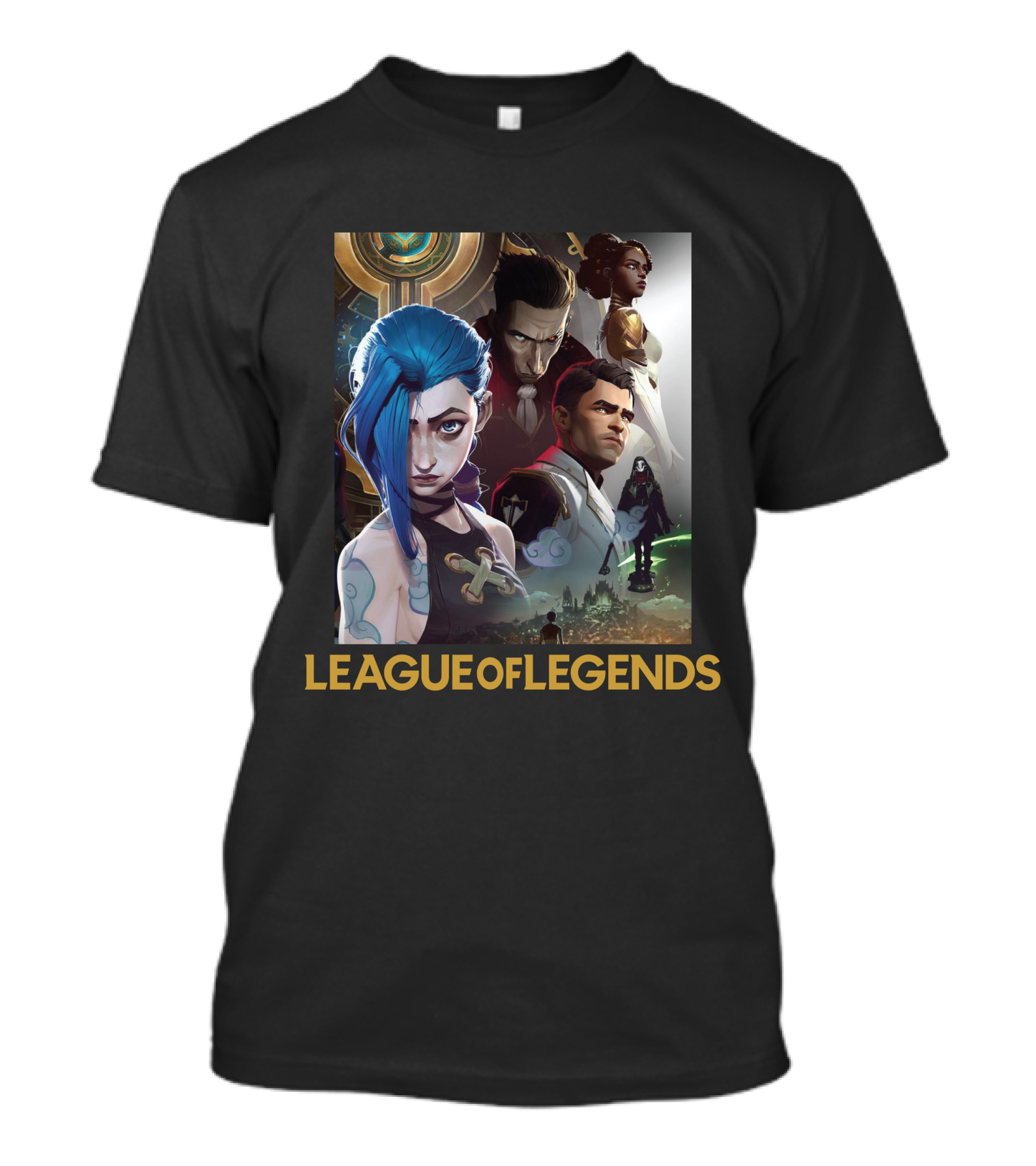 LEAGUE OF LEGENDS ARCANE CHARACTERS COLLAGE T-Shirt