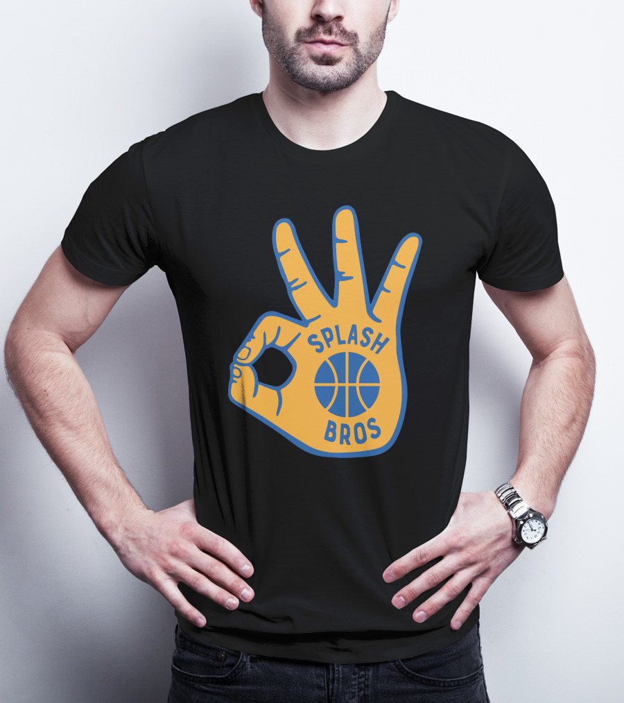 Splash Bros Basketball Foam Finger Logo 3 T-Shirt