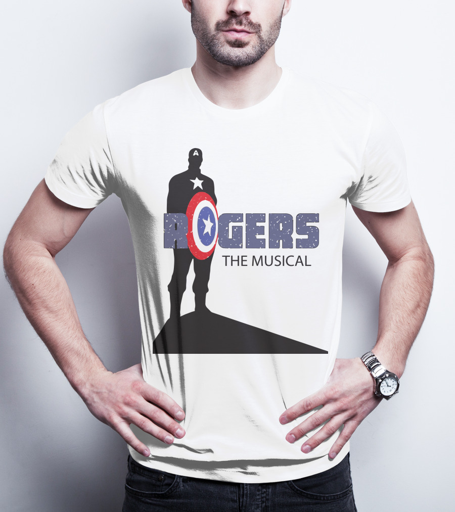 Rogers The Musical Captain America Shield T-Shirt