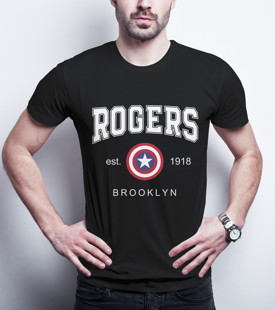 Rogers Est 1918 Brooklyn Star Shield T-Shirt