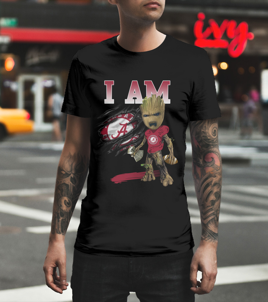 I Am Alabama Football Groot T-Shirt