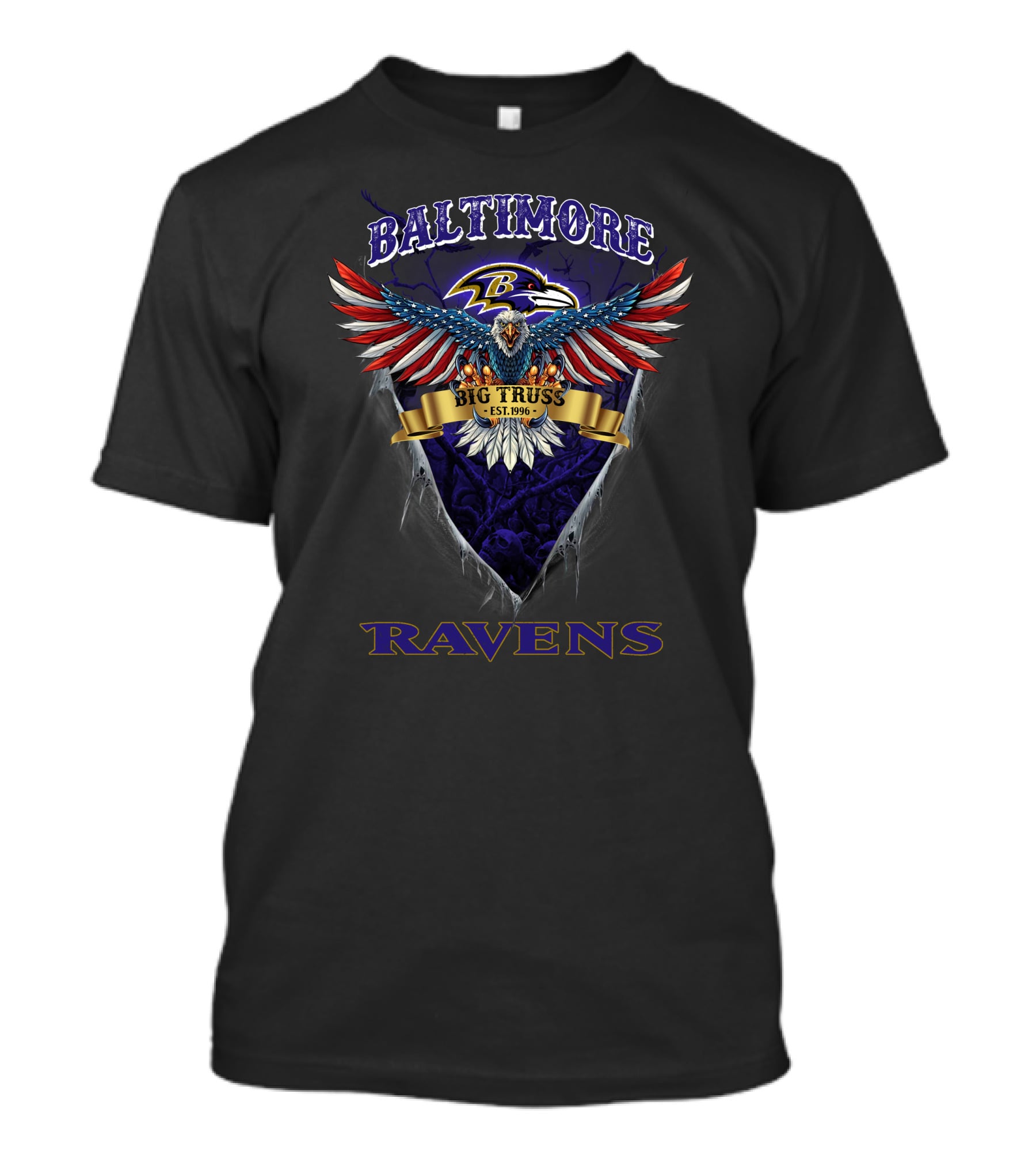 Baltimore Ravens Big Truss Eagle Est. 1996 T-Shirt
