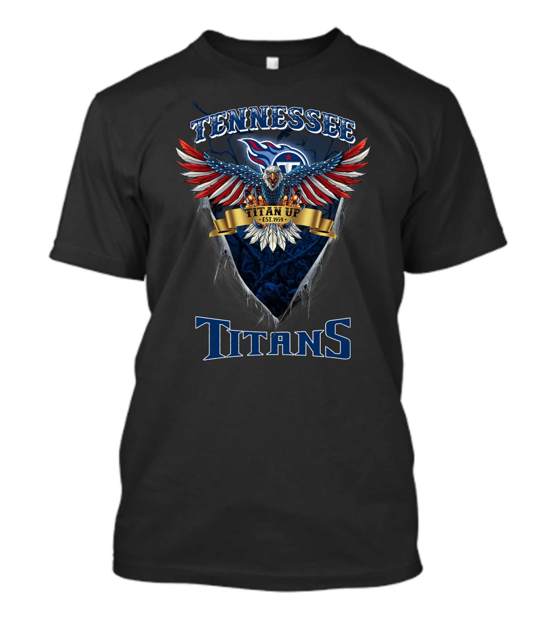 Tennessee Titans Nfl Us Eagle Titan Up Est. 1959 T-Shirt