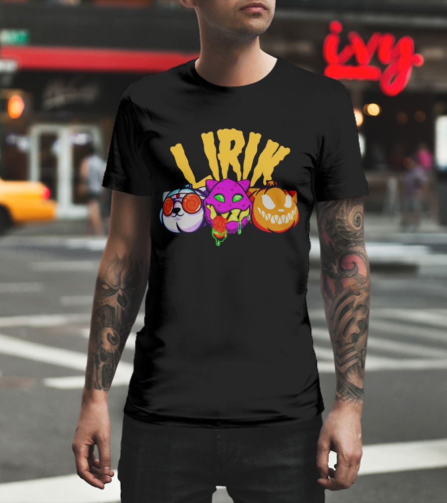 LIRIK GHOULS Trio Halloween Characters T-Shirt