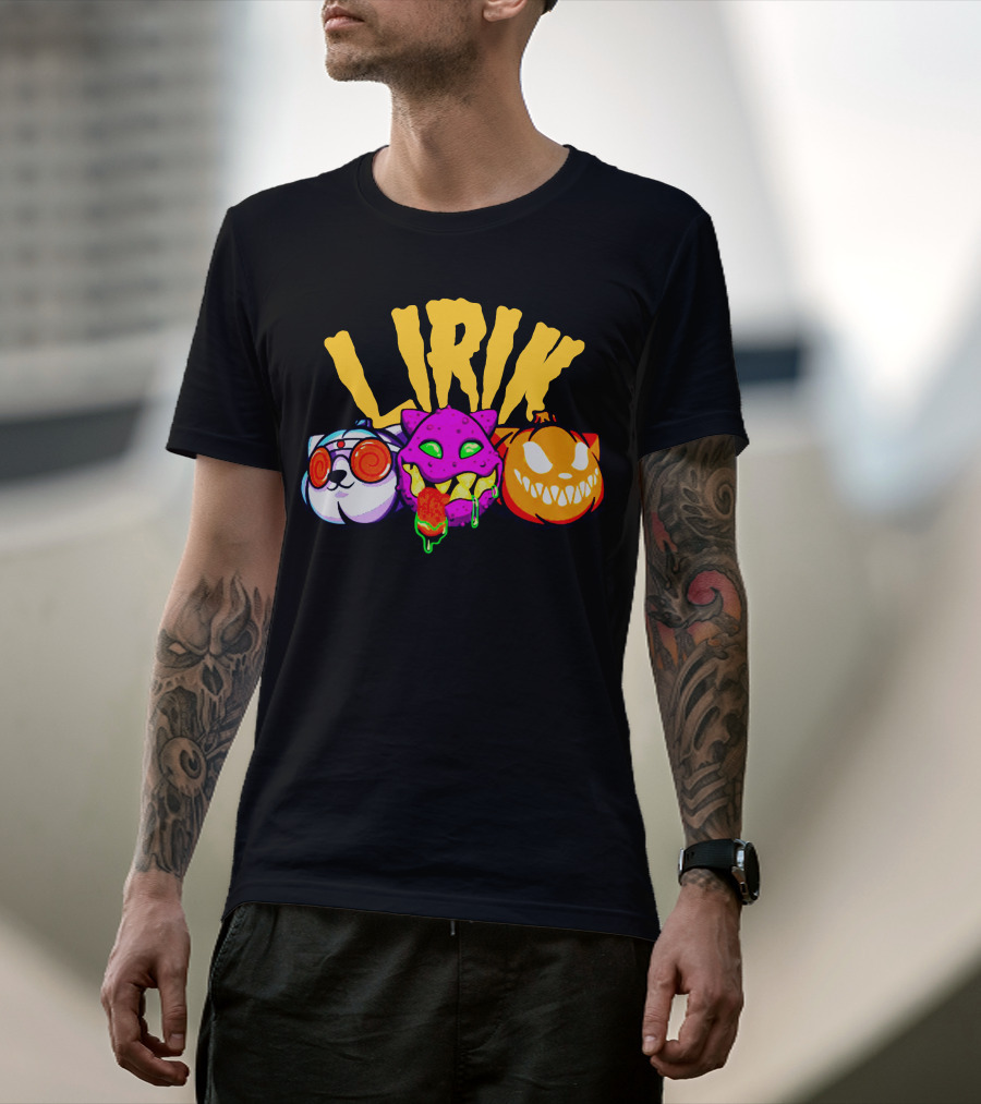 LIRIK GHOULS Trio Halloween Characters T-Shirt