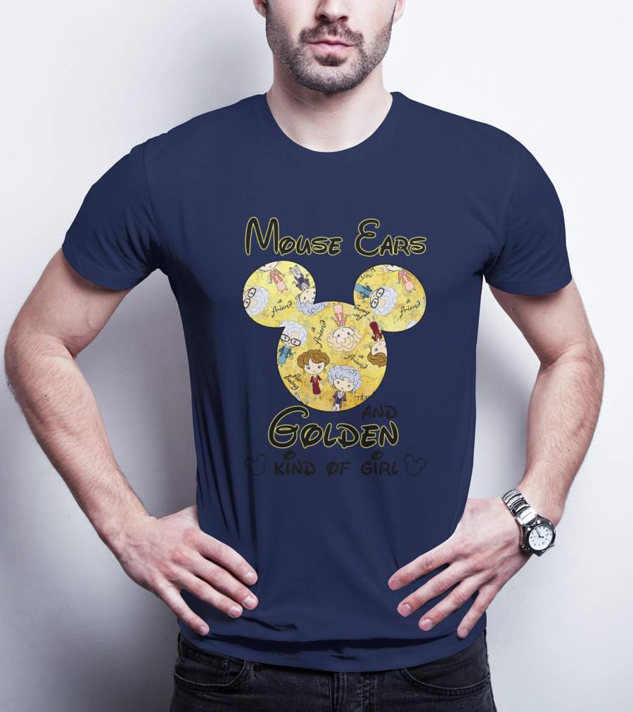 Mouse Ears And Golden Kind Of Girl Friends Mouse Ears T-Shirt