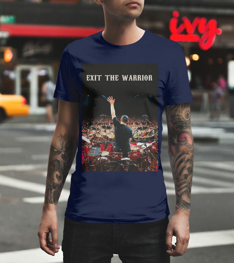 Exit The Warrior Neil Peart Drumming Performance Live Concert T-Shirt