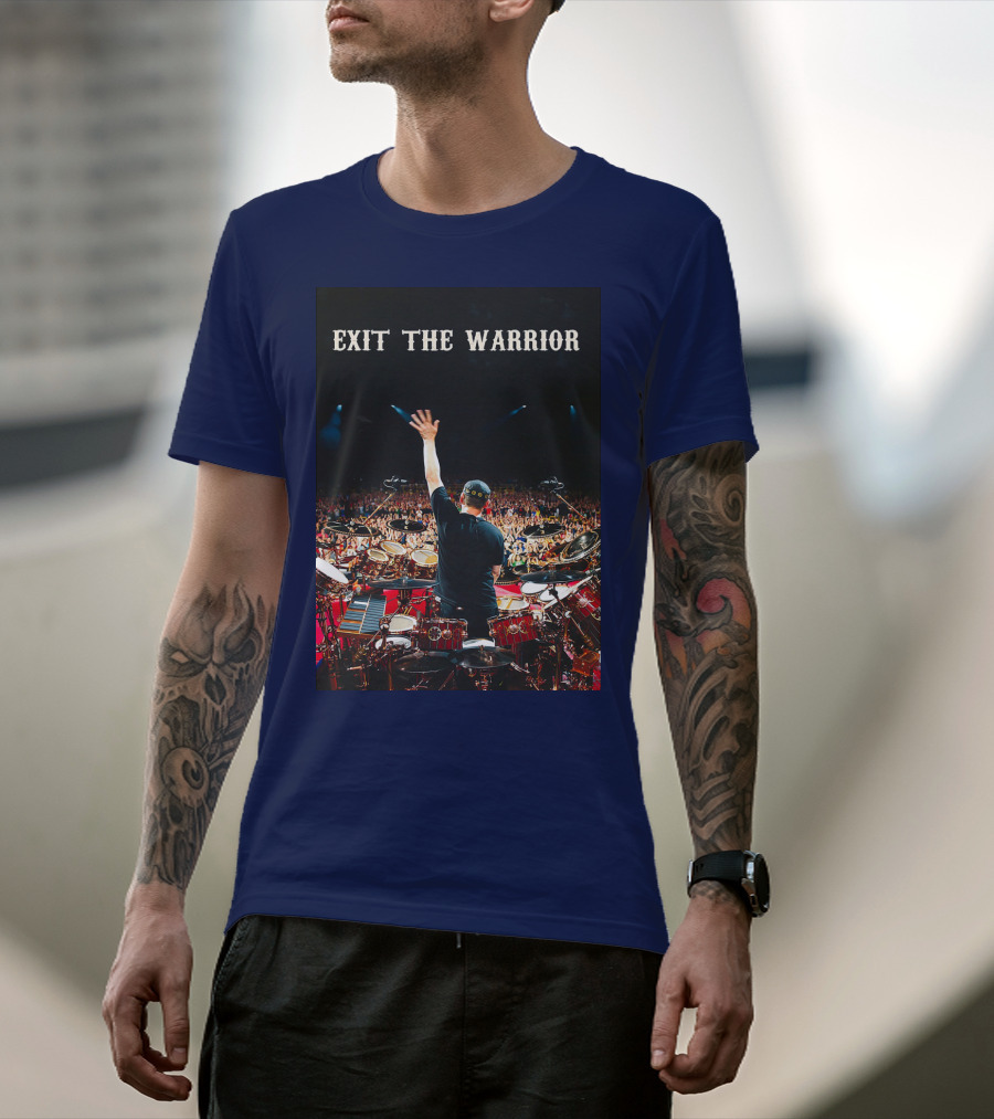 Exit The Warrior Neil Peart Drumming Performance Live Concert T-Shirt