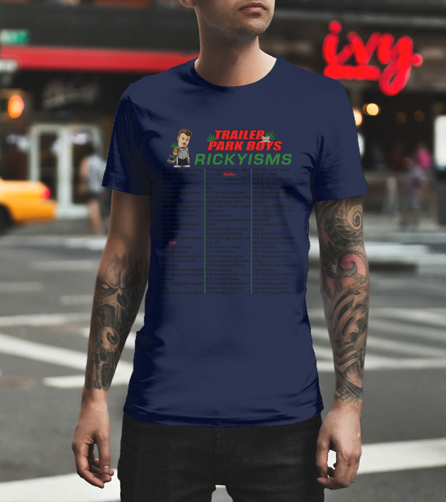 Trailer Park Boys Rickyisms Shellac Pope T-Shirt