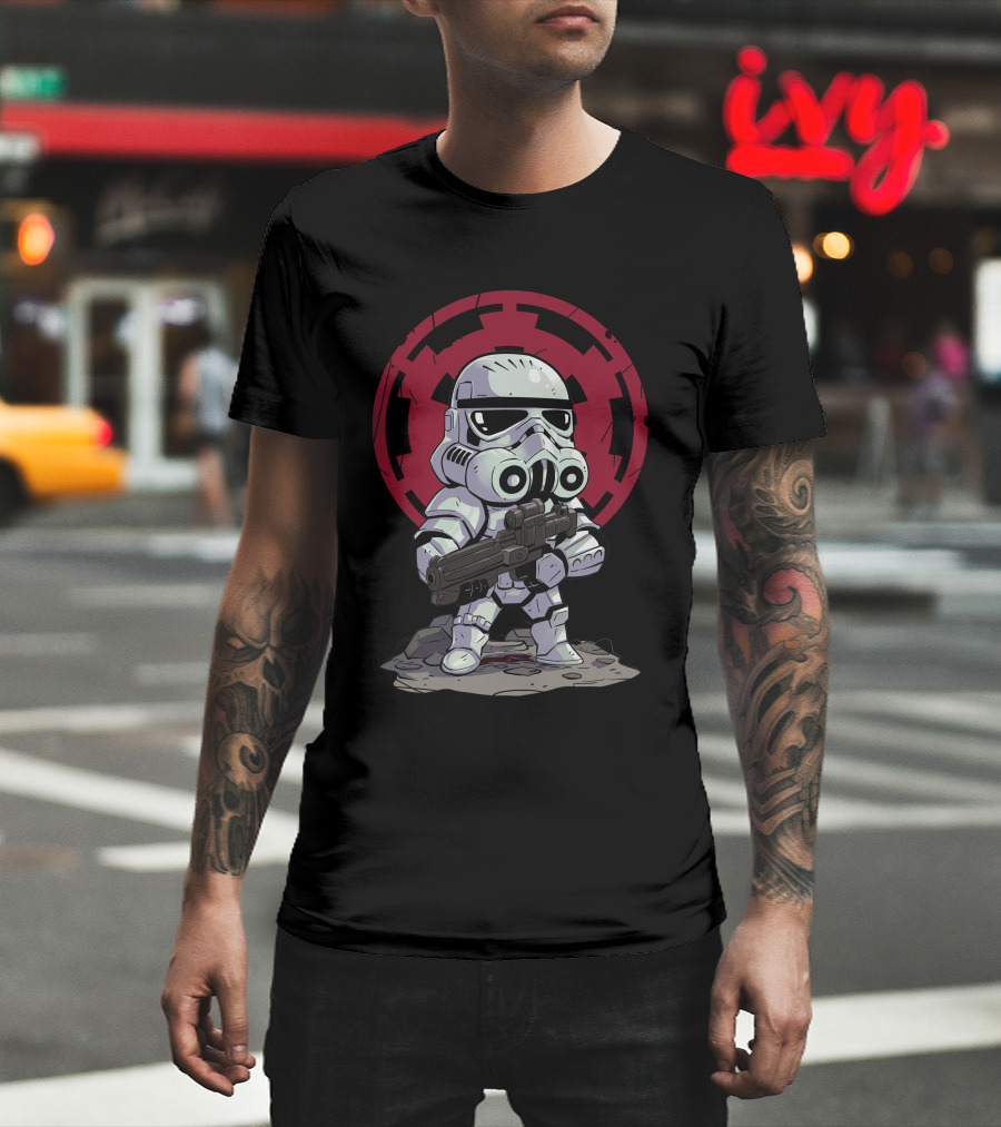 Chibi Stormtrooper Star Wars Imperial Emblem T-Shirt