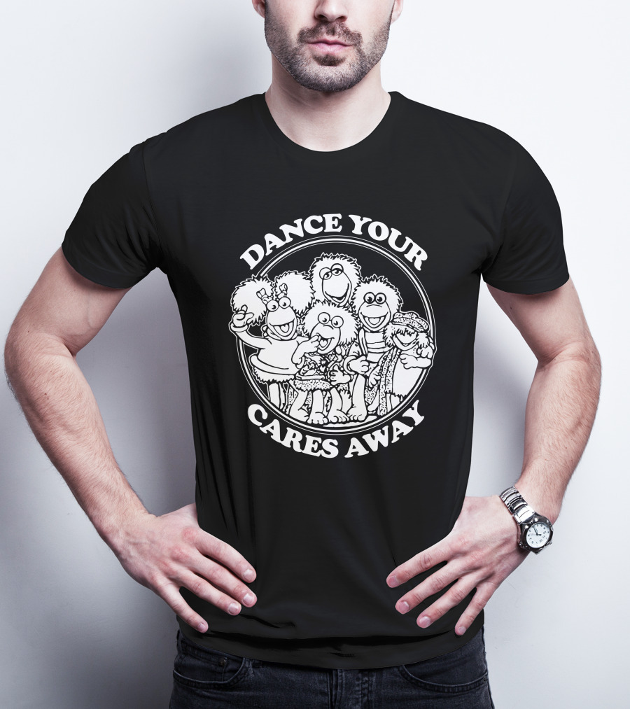 Dance Your Cares Away Fraggle Rock Characters T-Shirt