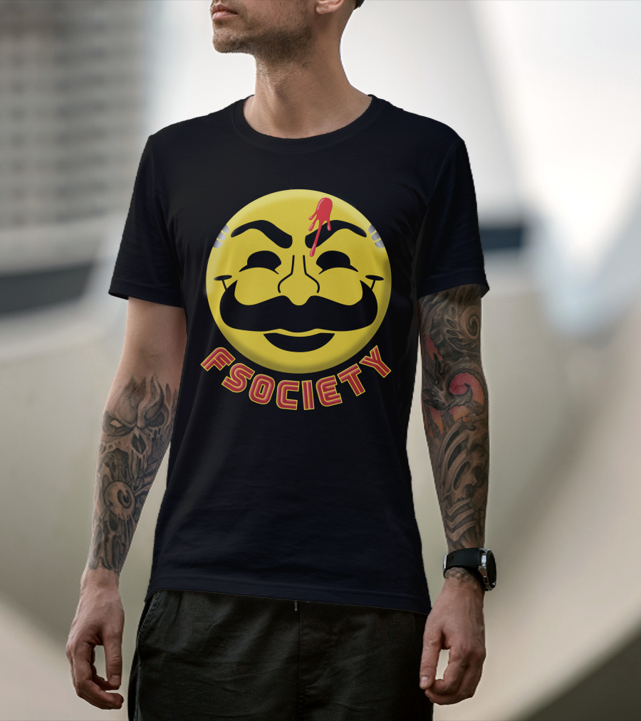 Fsociety Mr. Robot Smiley Face T-Shirt