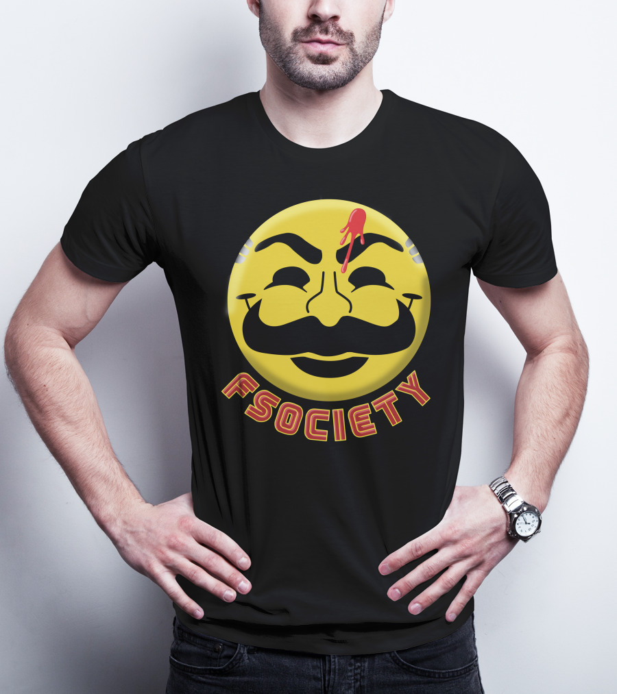 Fsociety Mr. Robot Smiley Face T-Shirt