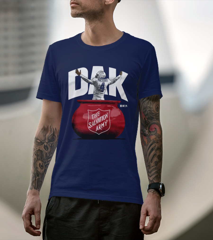 Dak Prescott NFLPA The Salvation Army Red Kettle T-Shirt