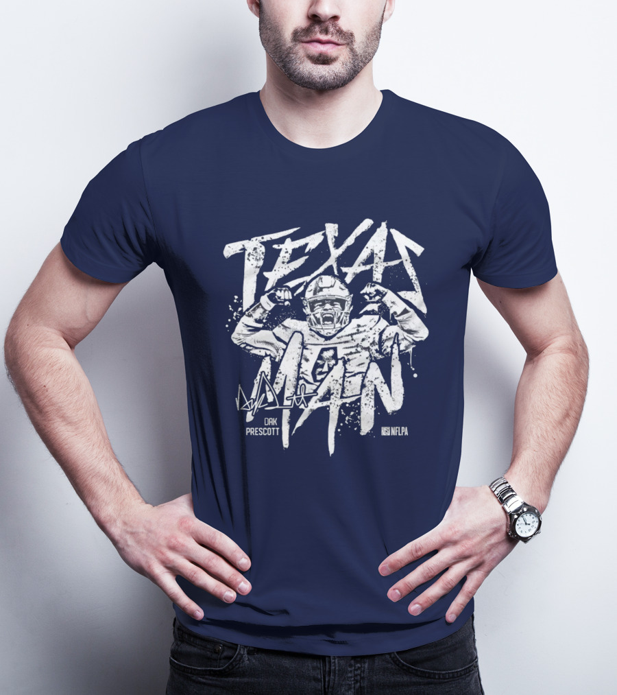 Texas Man Dak Prescott NFLPA T-Shirt