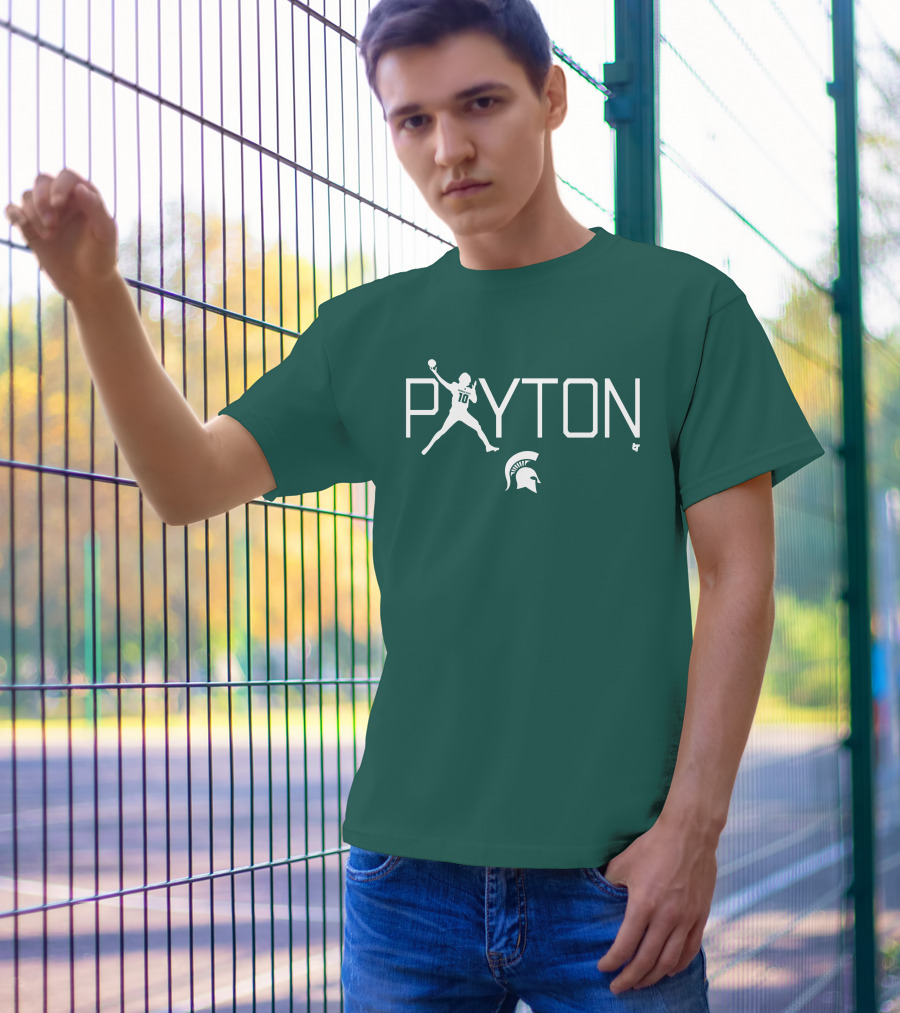 BreakingT Payton Thorne Michigan State Football Spartan Helmet T-Shirt