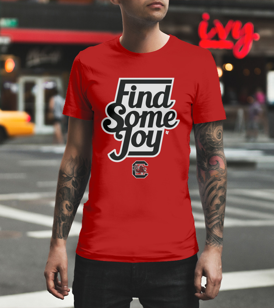 Find Some Joy South Carolina Mike Uva Gamecocks T-Shirt