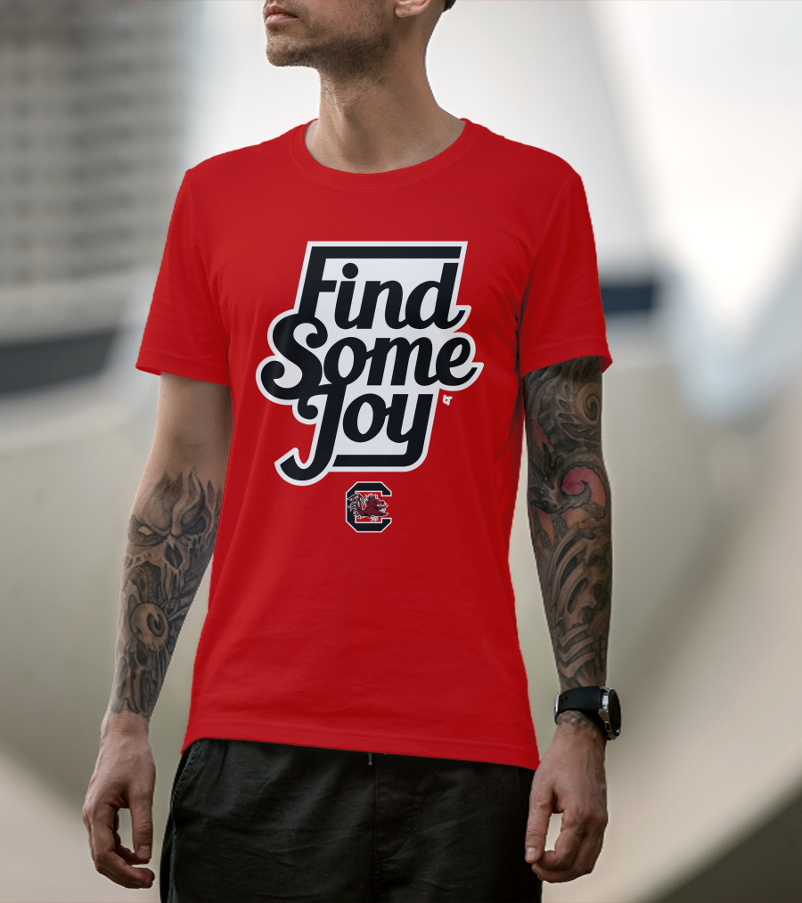 Find Some Joy South Carolina Mike Uva Gamecocks T-Shirt