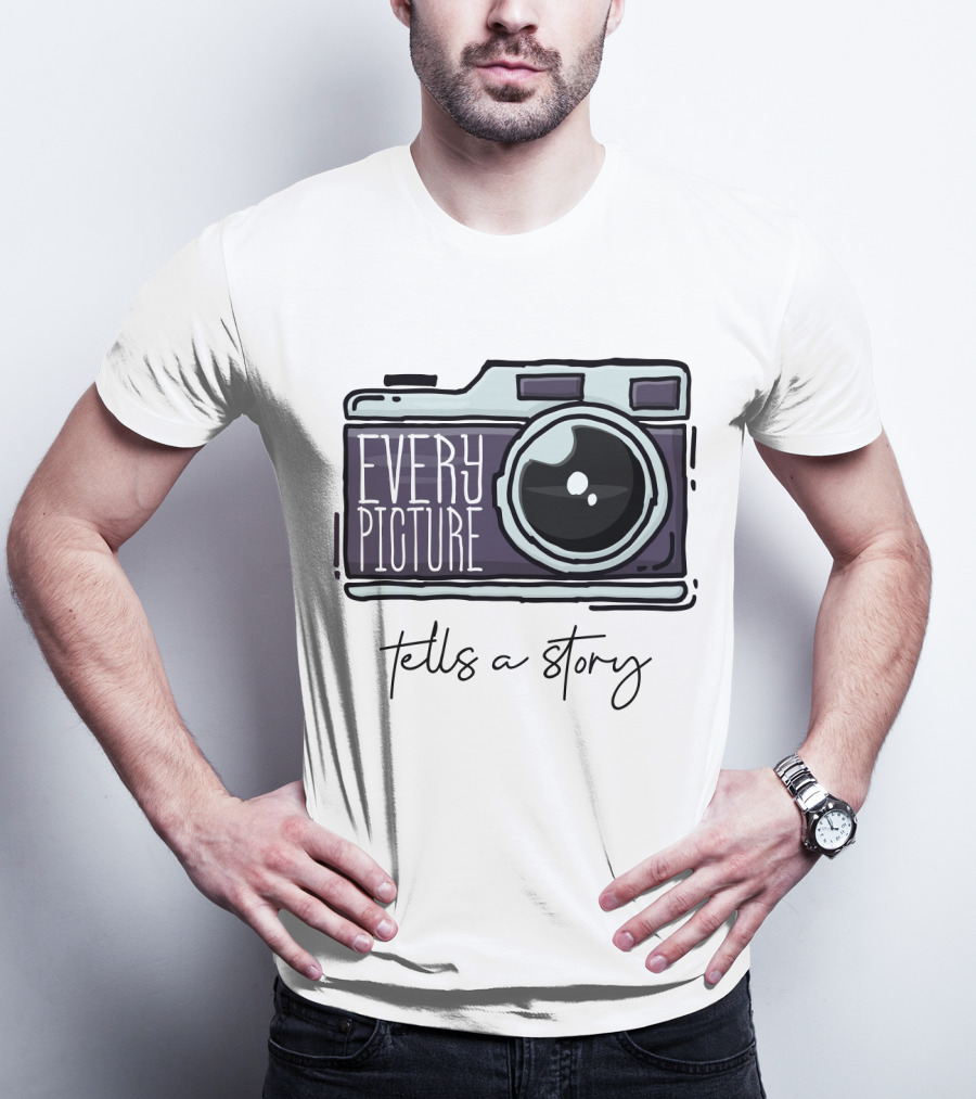 Every Picture Camera Illustration Tells A Story T-Shirt