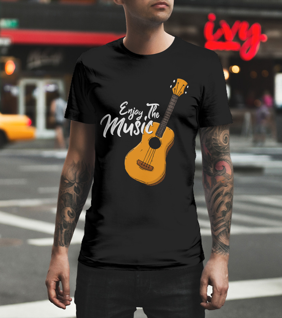 Enjoy The Music Acoustic Guitar T-Shirt