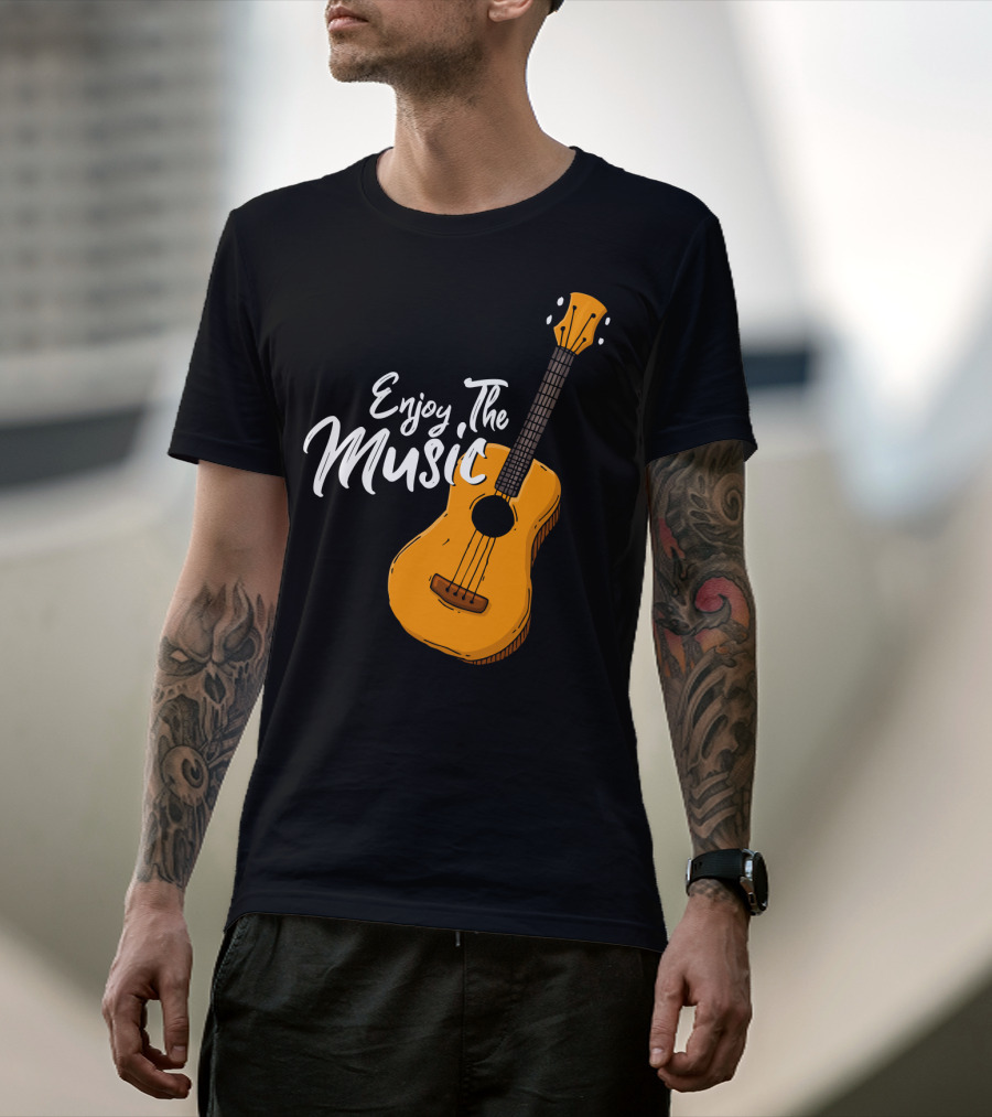 Enjoy The Music Acoustic Guitar T-Shirt