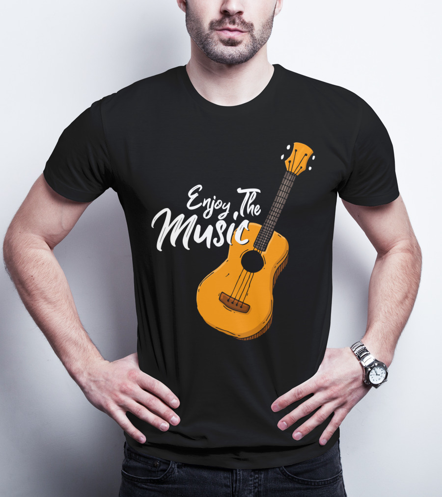 Enjoy The Music Acoustic Guitar T-Shirt