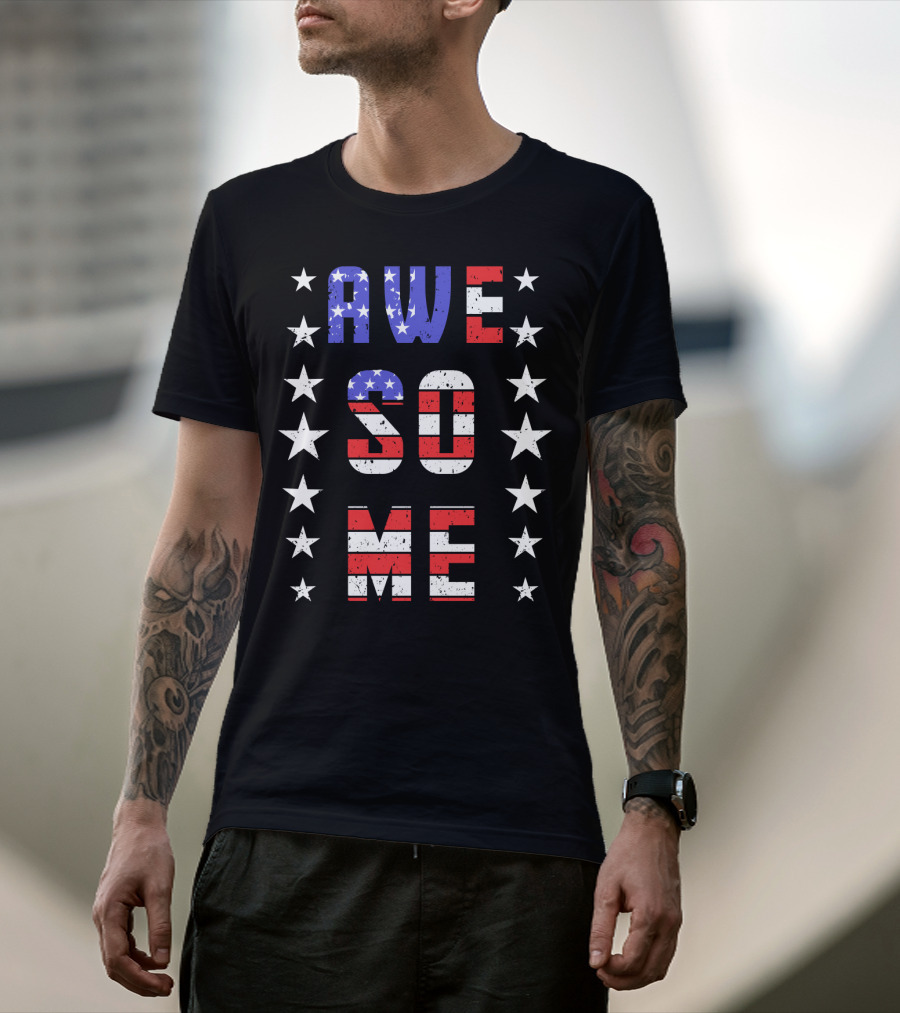 Awesome Stars And Stripes American Flag T-Shirt