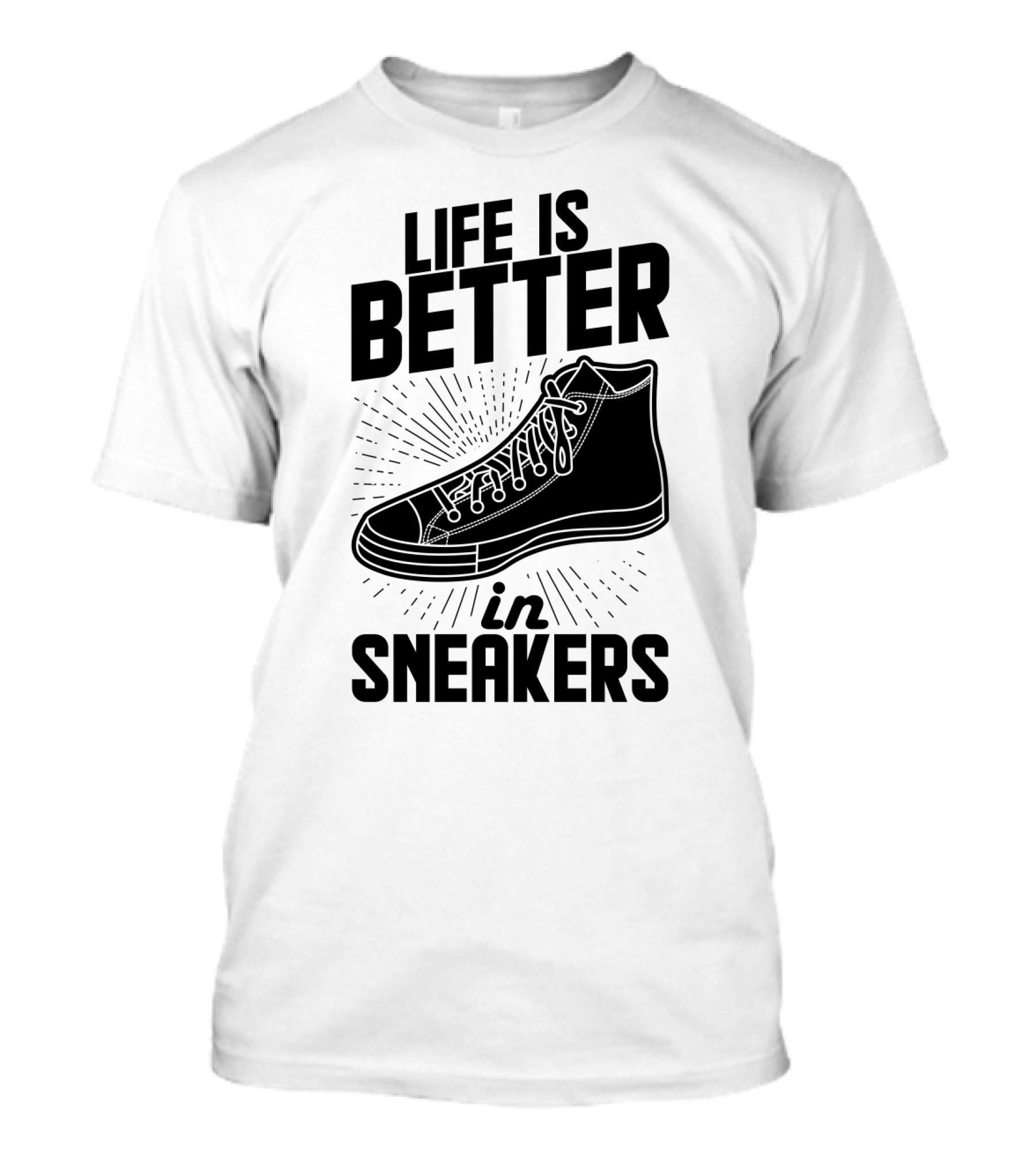 Life Is Better In Sneakers Retro High-Top T-Shirt