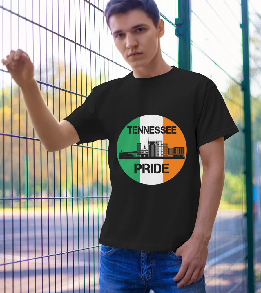 Tennessee Pride Irish Flag Skyline T-Shirt