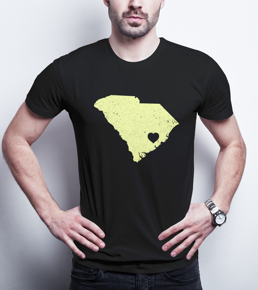 South Carolina Map Heart Charleston Love T-Shirt