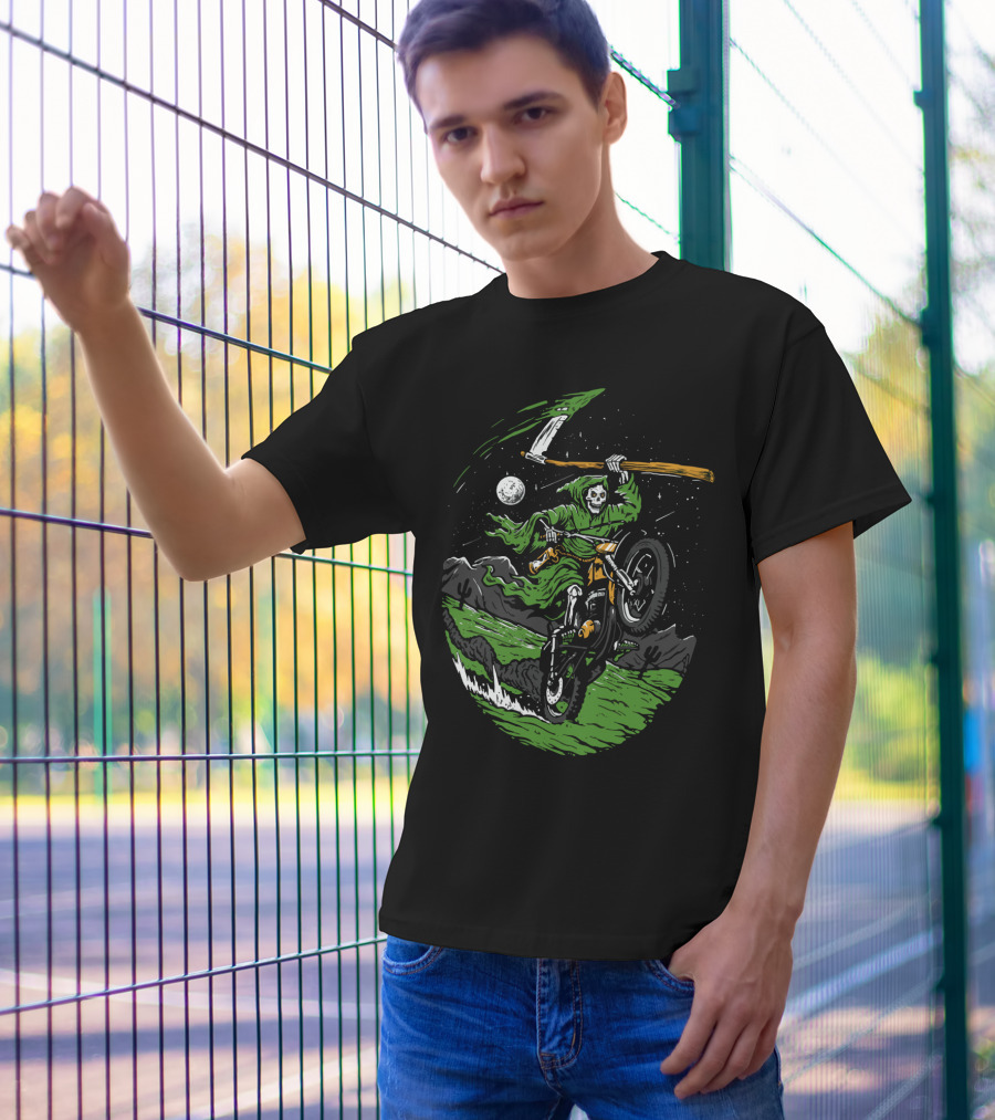 Goblin Ride Motor Cross Reaper Night Adventure T-Shirt