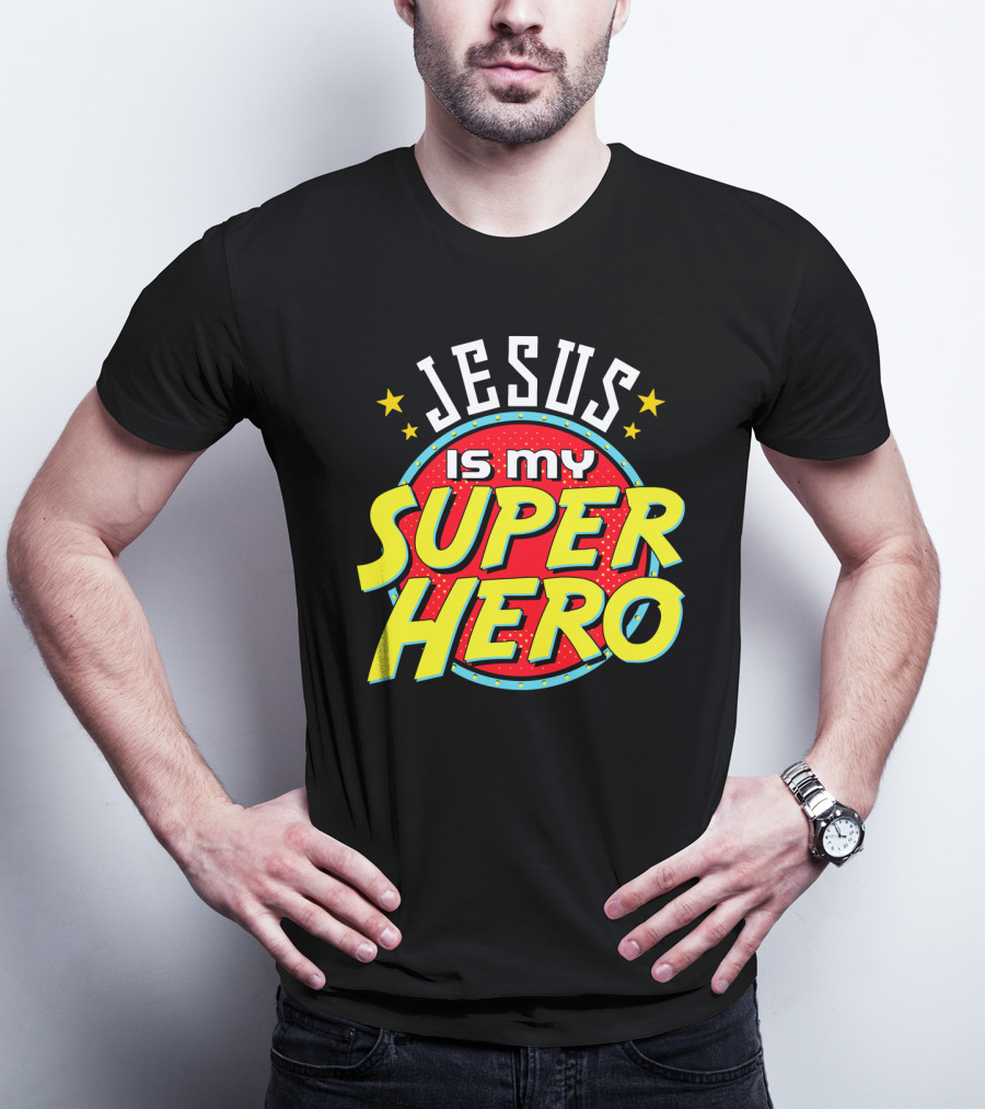 Jesus Is My Superhero Vintage Comic T-Shirt