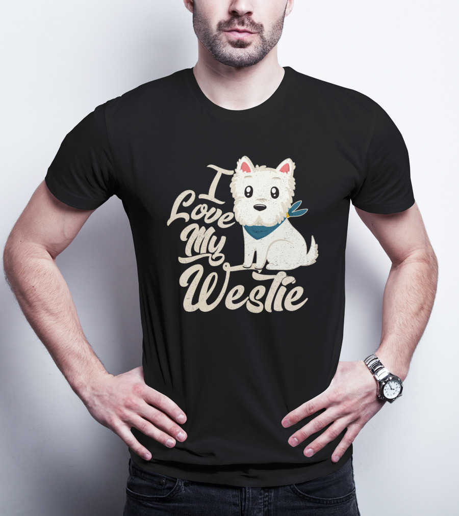 I Love My Westie Cute Dog T-Shirt
