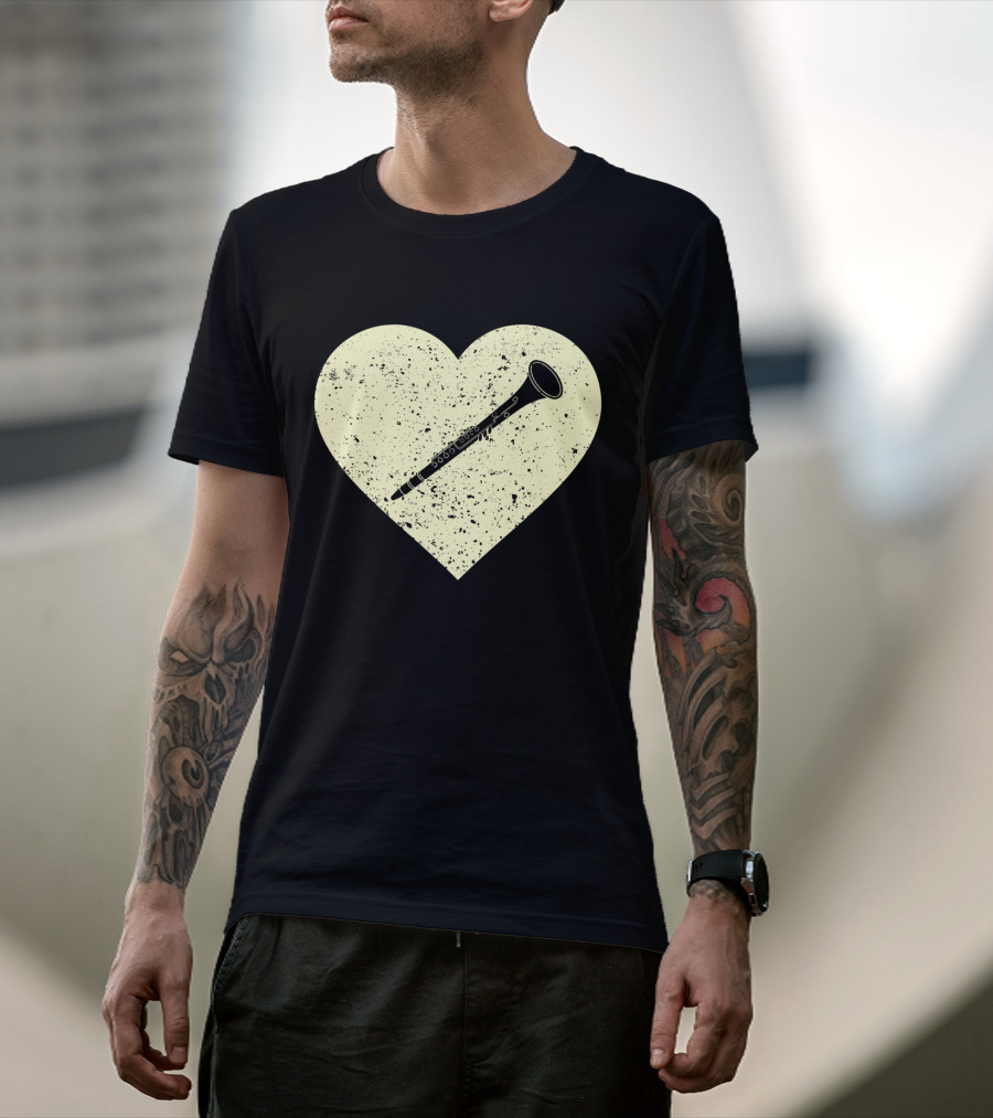 Heart Shaped Love To Play The Oboe Musician T-Shirt