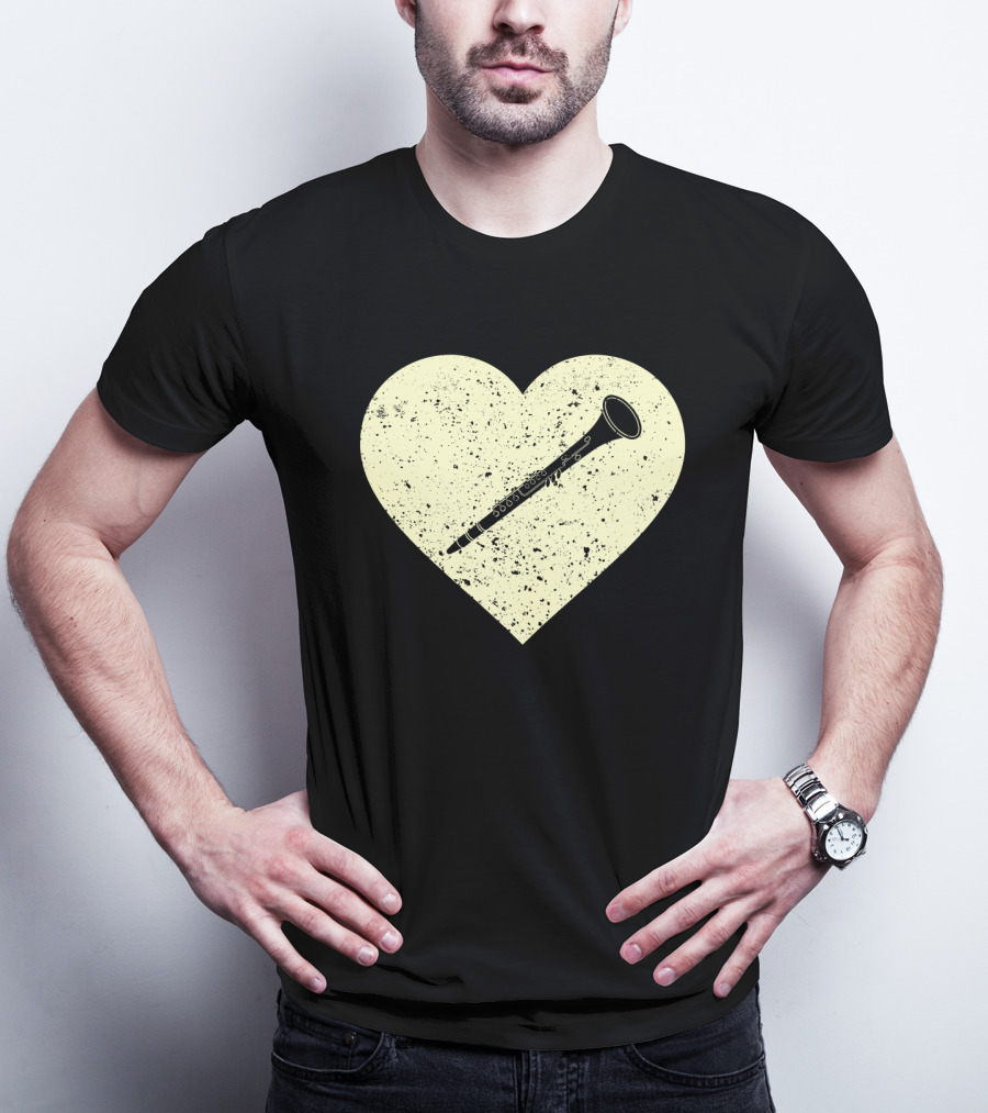 Heart Shaped Love To Play The Oboe Musician T-Shirt