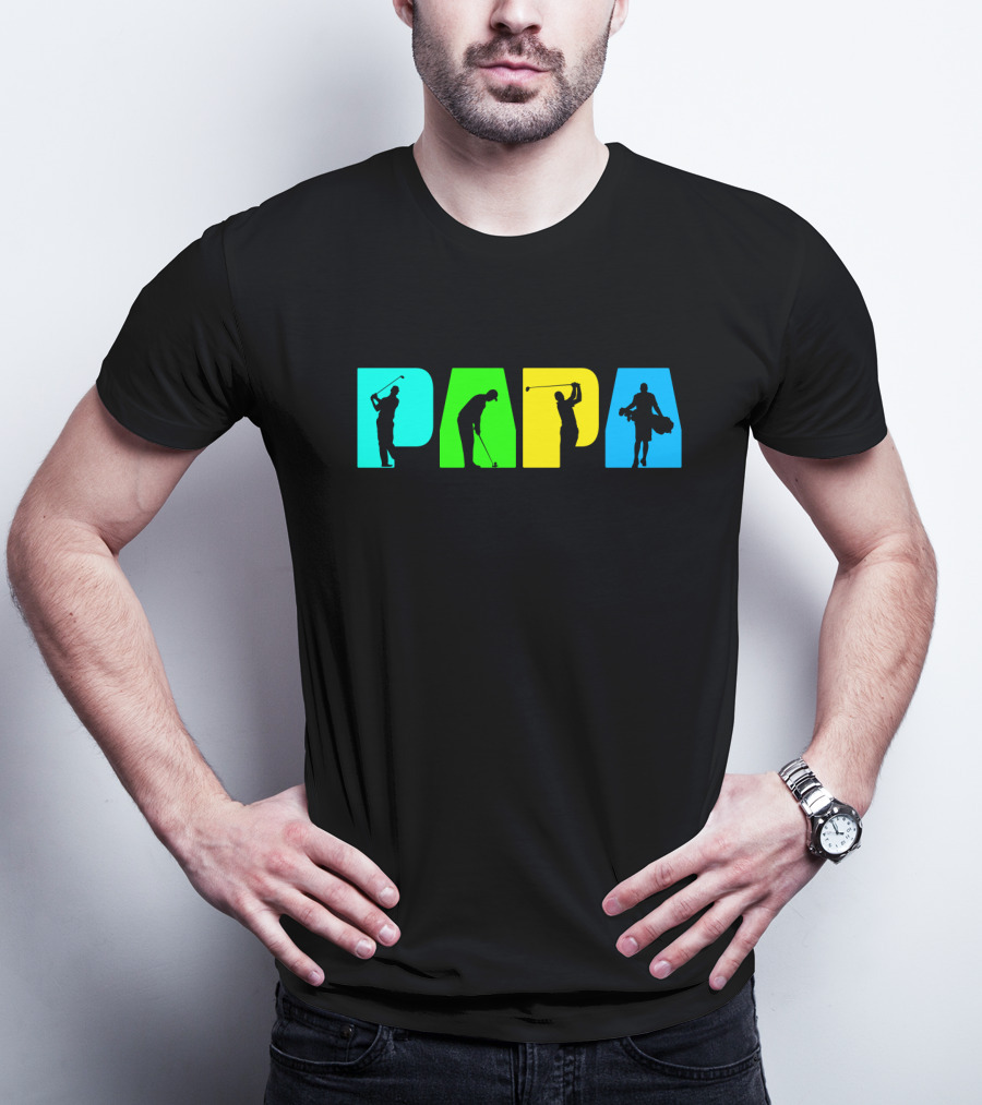 PAPA Retro Golf Silhouette Collection T-Shirt