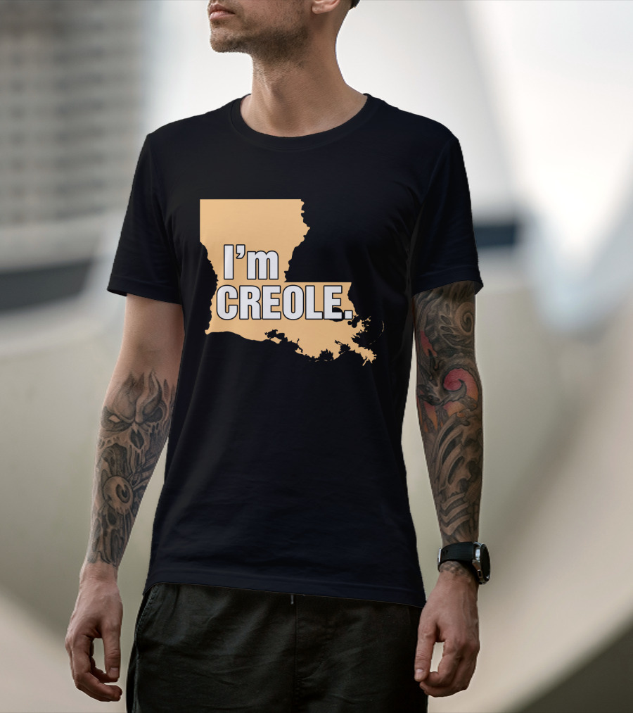 I'm Creole Louisiana Map T-Shirt