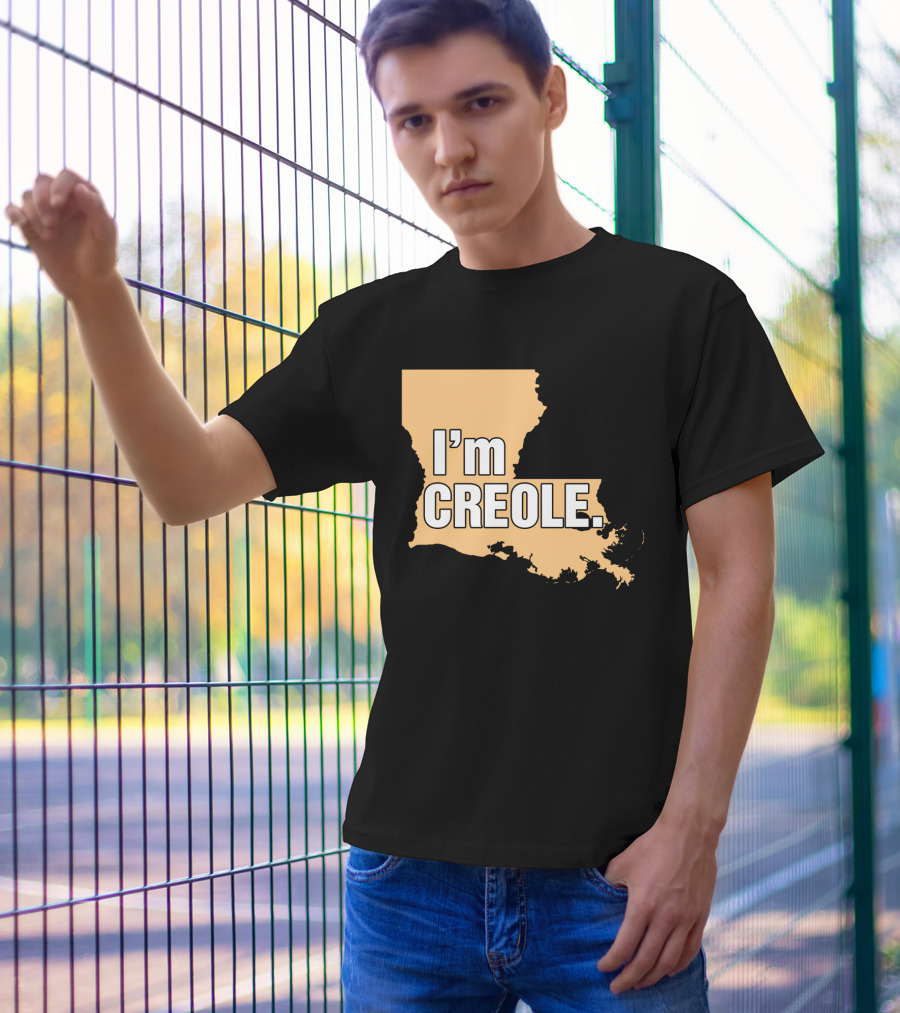 I'm Creole Louisiana Map T-Shirt