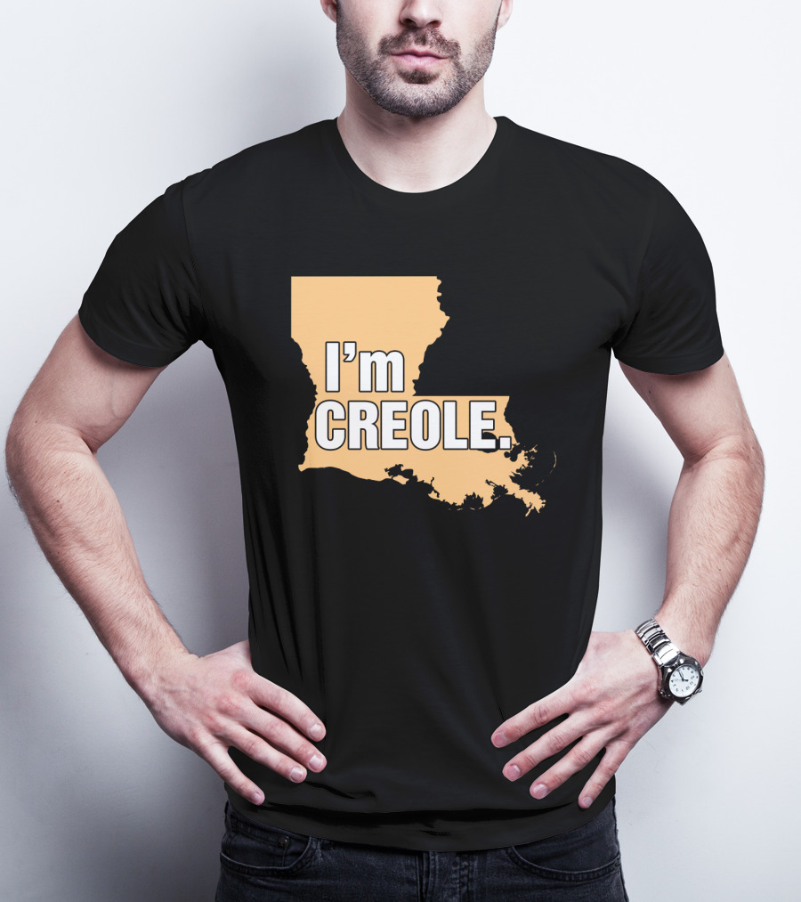 I'm Creole Louisiana Map T-Shirt