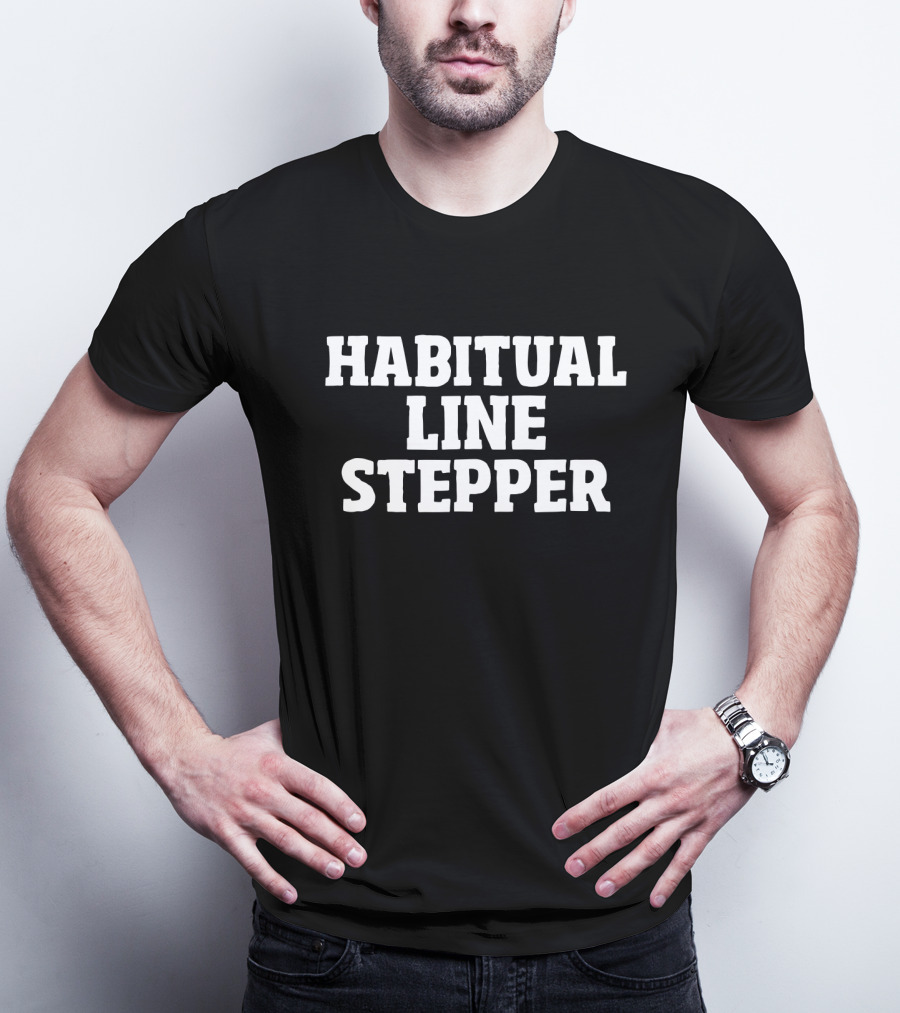 Habitual Line Stepper Text T-Shirt