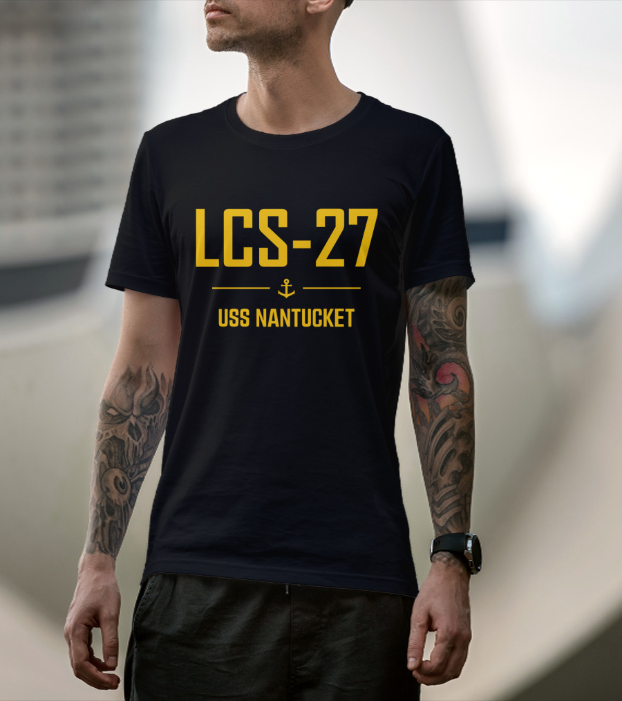 LCS-27 USS Nantucket Anchor T-Shirt