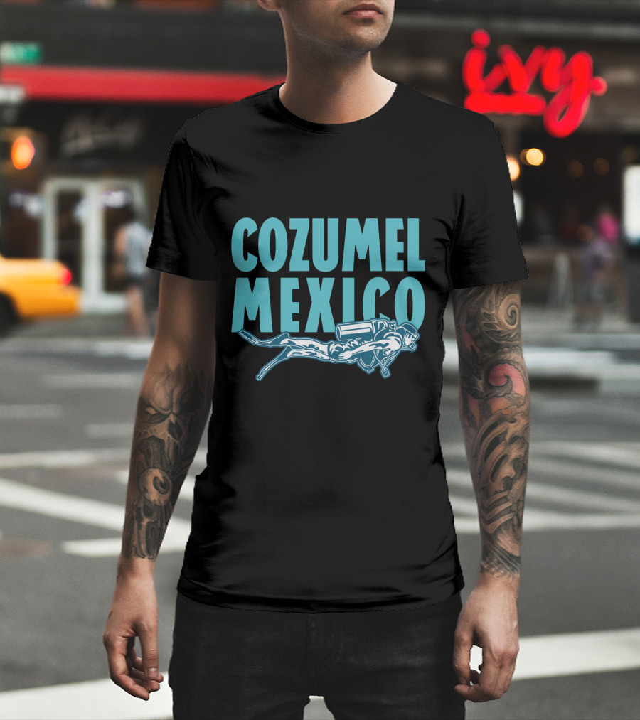 Cozumel Mexico Scuba Diver Adventure T-Shirt
