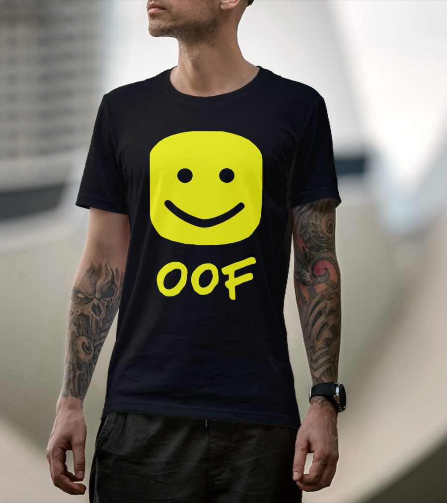 Oof Blox Meme For Non-Noobs With Smiley Face Image T-Shirt