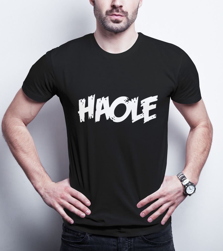 Hawaiian Hapa Haole Bold Stylized Text T-Shirt
