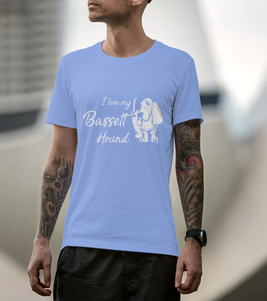 I Love My Basset Hound T-Shirt