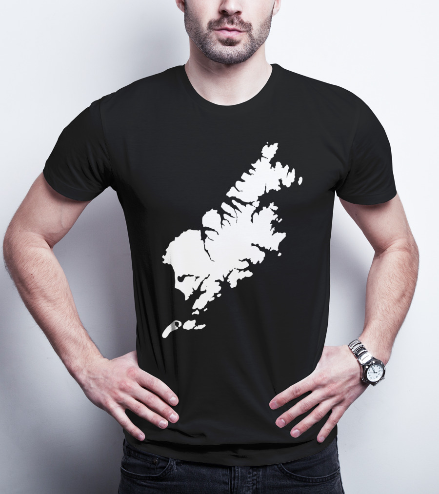 Kodiak Island Alaska Map Outline Home State T-Shirt
