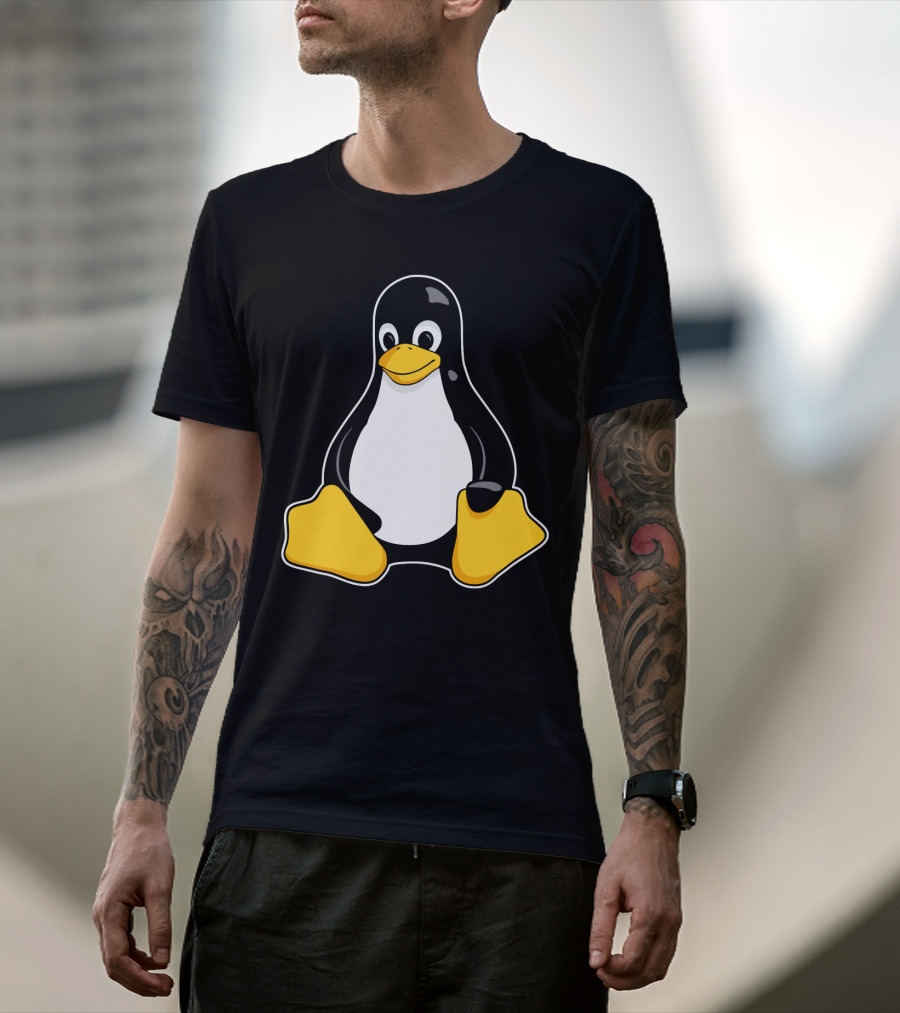 Tux The Penguin Linux Mascot Enhanced Linux Mascot Tux T-Shirt