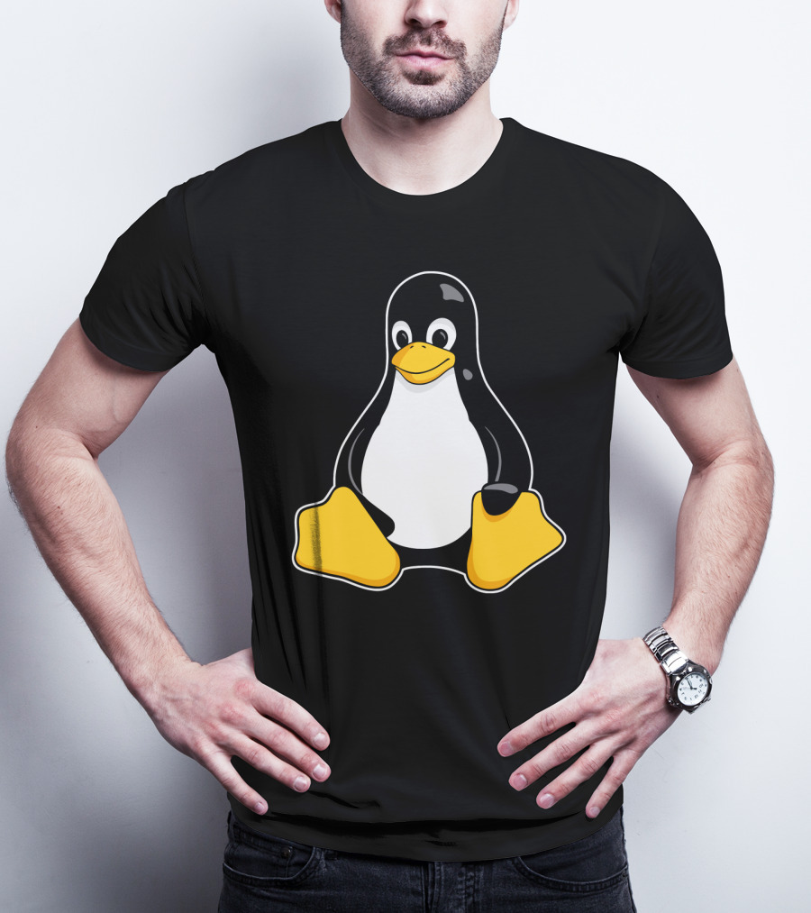 Tux The Penguin Linux Mascot Enhanced Linux Mascot Tux T-Shirt