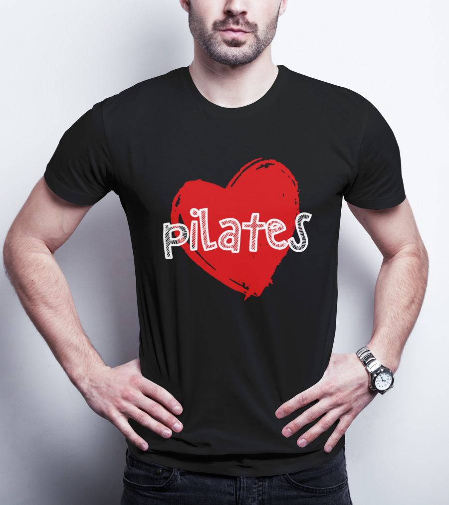 Pilates Love Red Heart T-Shirt
